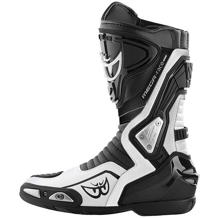 Stivali Moto Racing Berik Donington Bicolor Nero Bianco Vendita Online - Outletmoto.eu