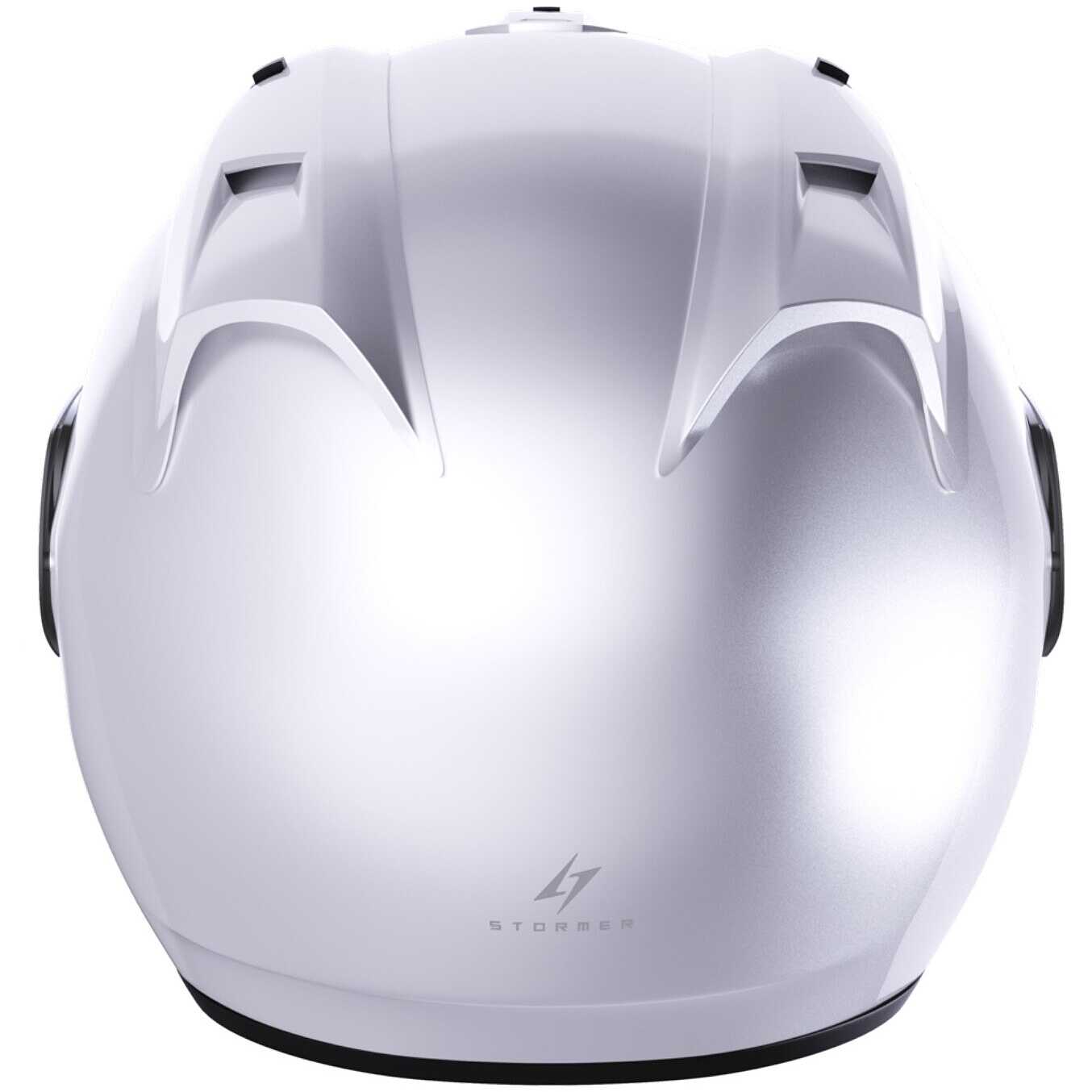 Stormer SUN EVO 2.0 Solid Jet Motorcycle Helmet Pearl White For Sale ...