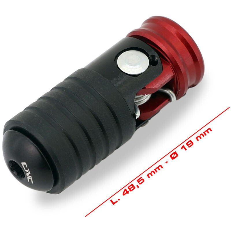 STREET gear lever RP9L5 articulated tip - M6 CNC Racing Black Red For ...