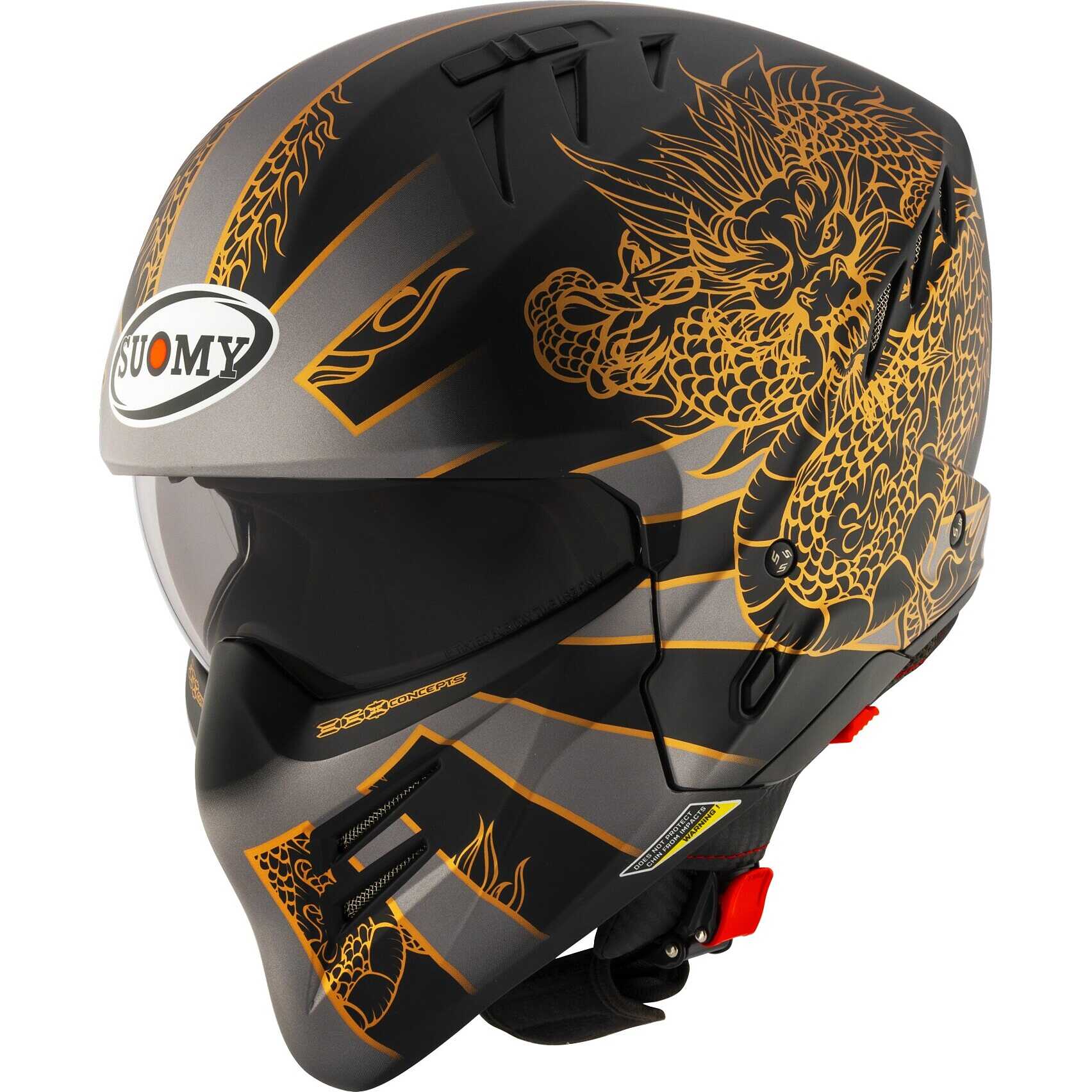 Suomy ARMOR DRAGON Jet Motorcycle Helmet Matt Grey For Sale Online ...