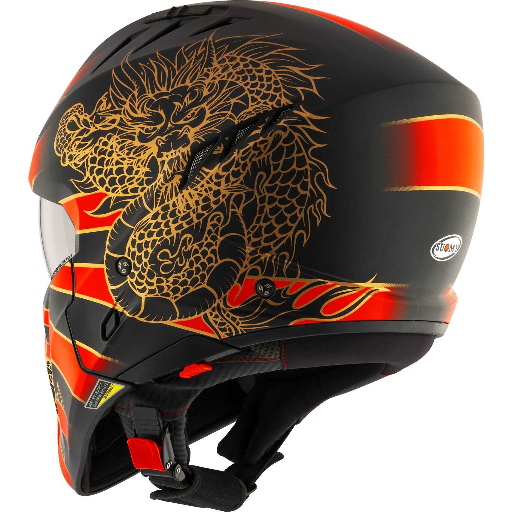 Suomy ARMOR DRAGON Jet Motorcycle Helmet Matt Red For Sale Online ...