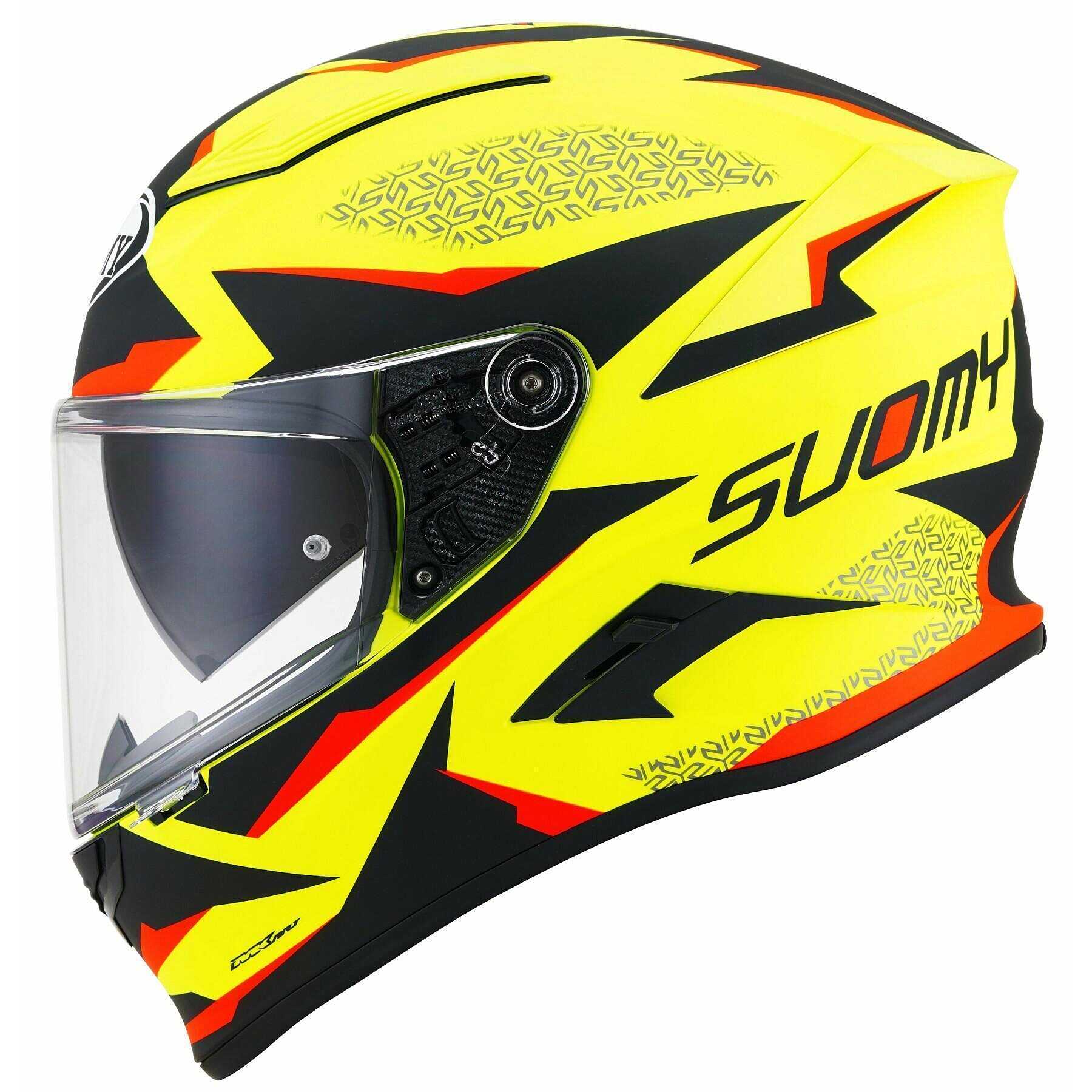 Suomy Integral Motorcycle Helmet SPEEDSTAR LUMINESCENCE Matt Yellow ...