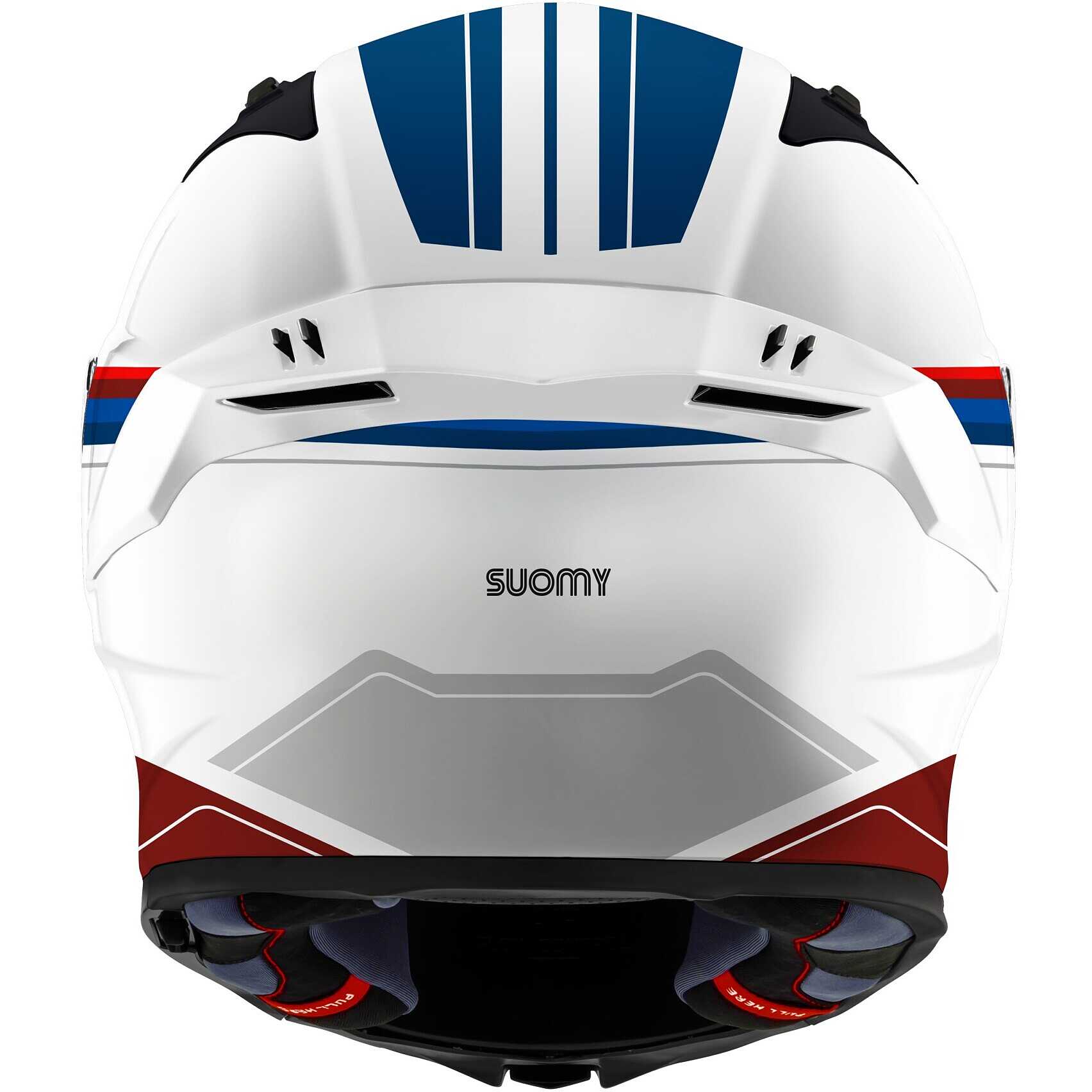 Suomy SPEEDSTAR 2 VANTAGE Full Face Motorcycle Helmet White Blue For ...
