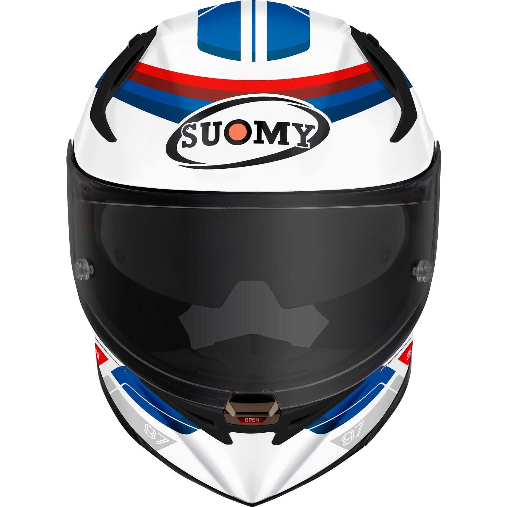 Suomy SPEEDSTAR 2 VANTAGE Full Face Motorcycle Helmet White Blue For ...