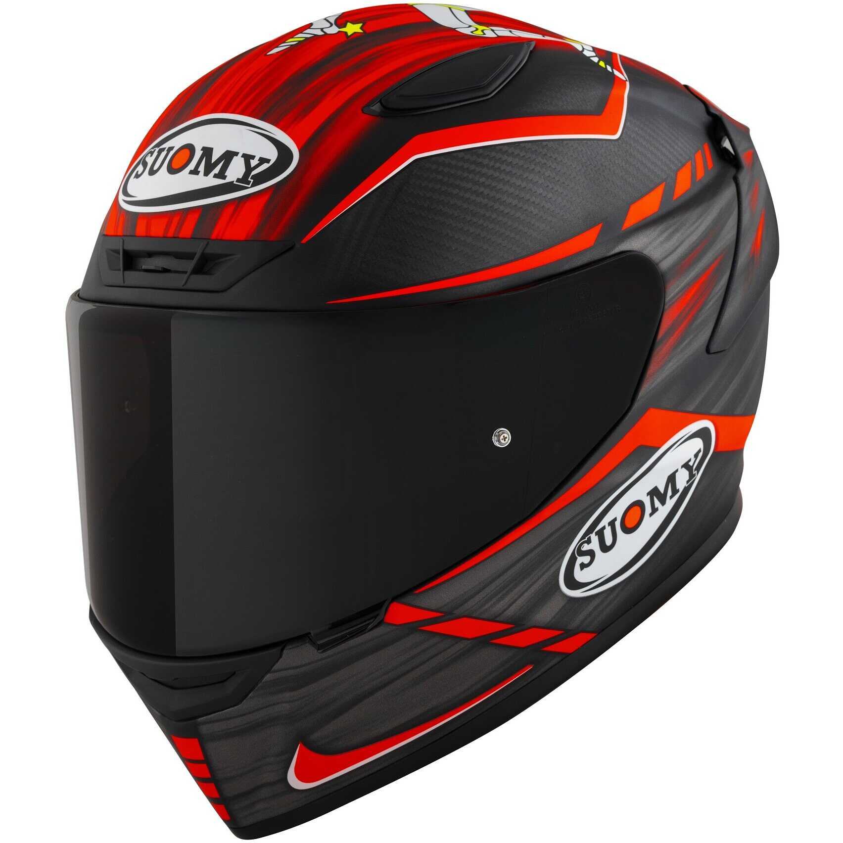 Suomy TX-PRO JOHNSON REPLICA Matt Red Full Face Motorcycle Helmet For ...