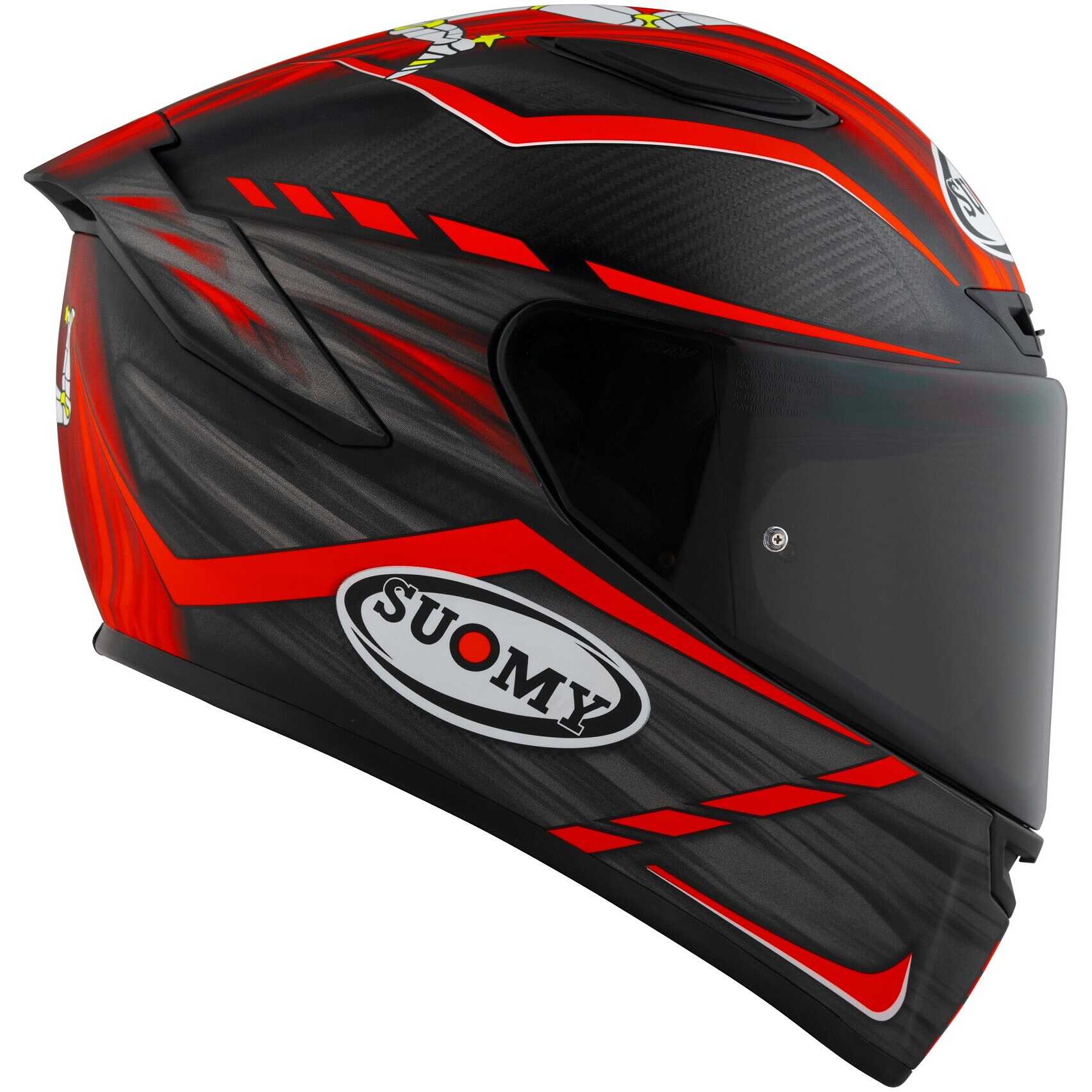 Suomy TX-PRO JOHNSON REPLICA Matt Red Full Face Motorcycle Helmet For ...