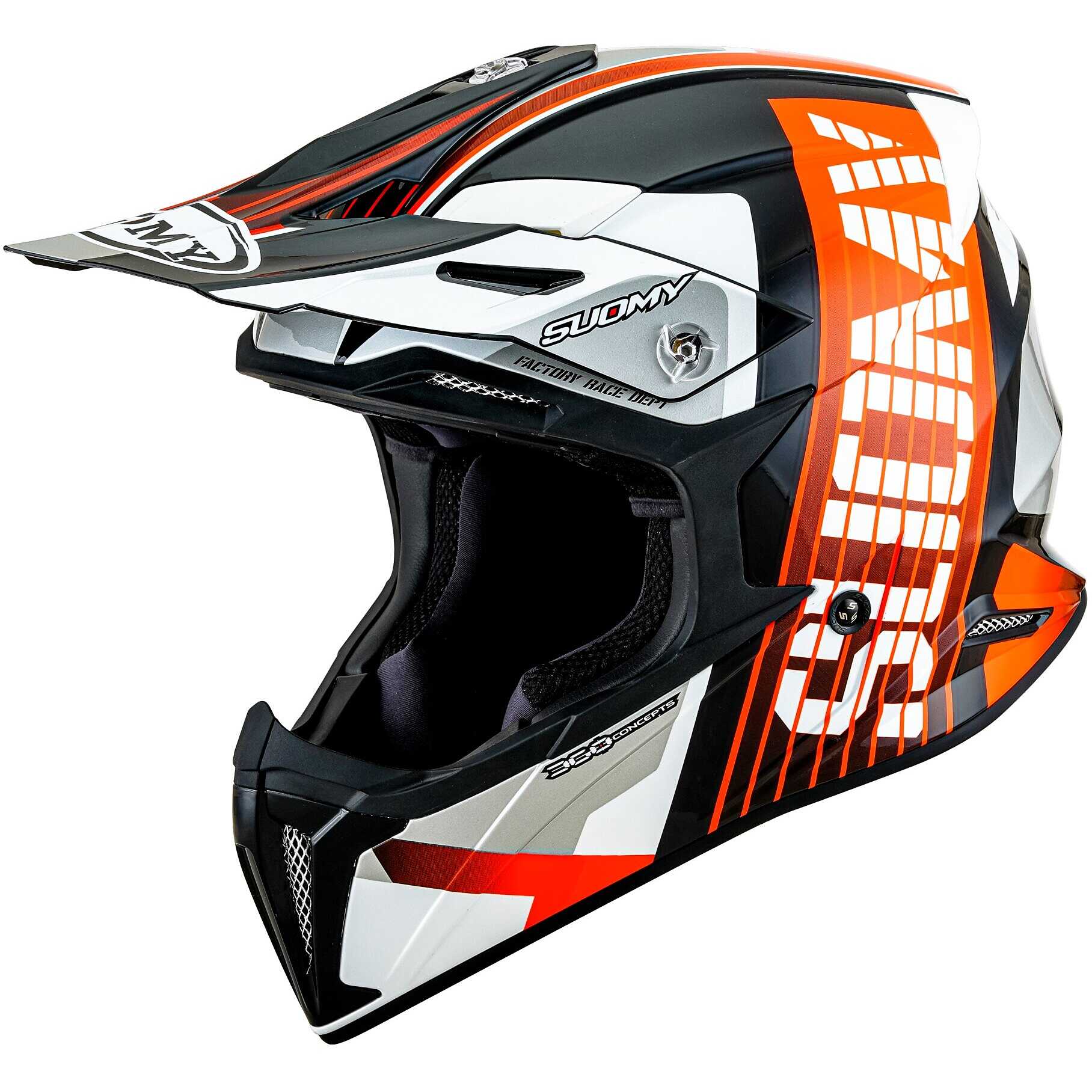 Suomy X-WING AMPED Cross Enduro Motorcycle Helmet Black Orange For Sale ...