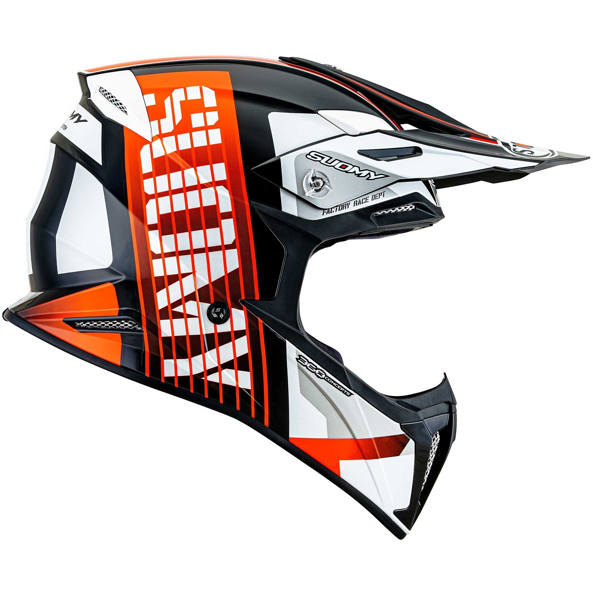 Suomy X-WING AMPED Cross Enduro Motorcycle Helmet Black Orange For Sale ...