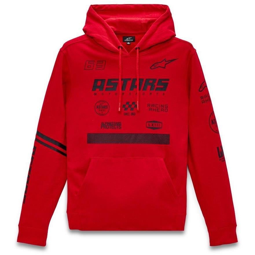 Sweat Alpinestars MULTI RACE HOODIE Rouge Vente en Ligne - Outletmoto.eu