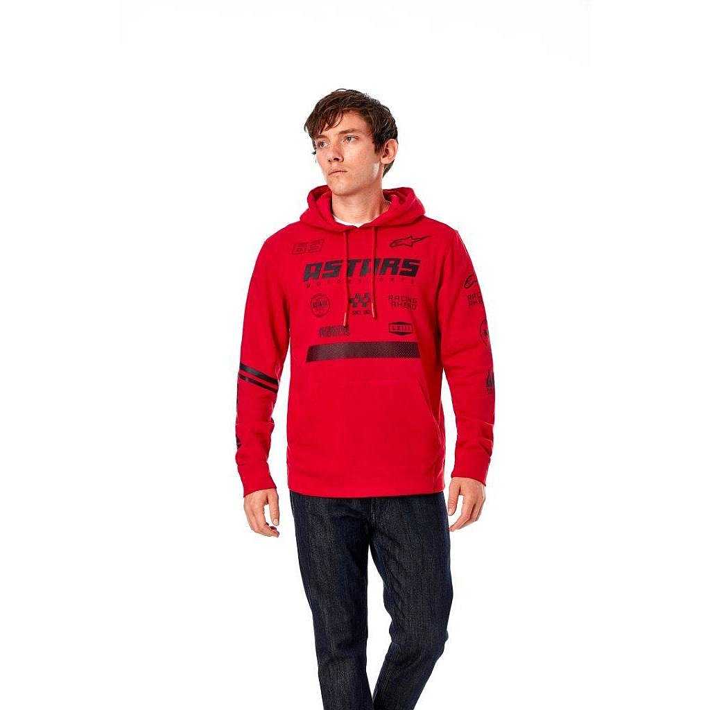 Sweat Alpinestars MULTI RACE HOODIE Rouge Vente en Ligne - Outletmoto.eu