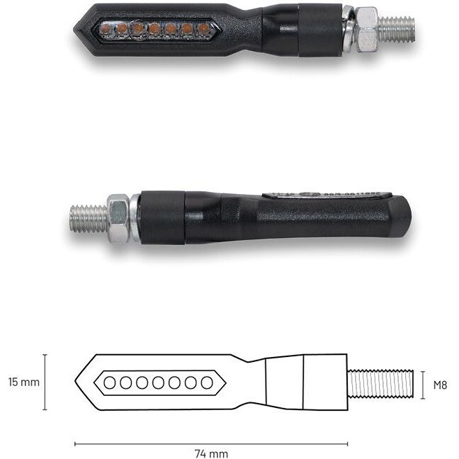 TAAC FR04 LED Sequential Motorcycle Arrows - Smoke Lens For Sale Online ...