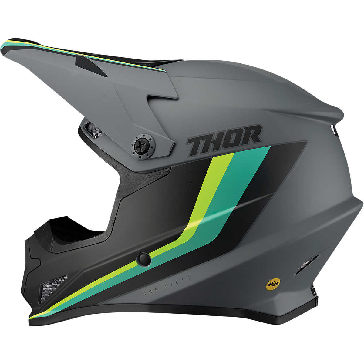 Thor Cross Enduro Motorradhelm SECTOR MIPS RUNNER Grau Teal Online ...
