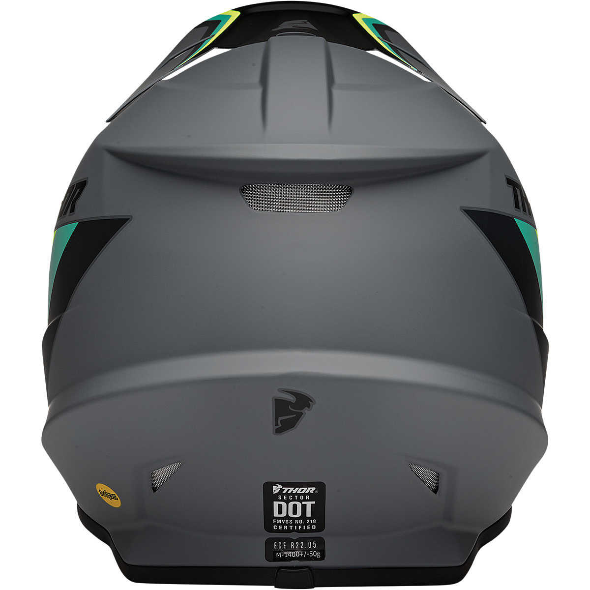 Thor Cross Enduro Motorradhelm SECTOR MIPS RUNNER Grau Teal Online ...