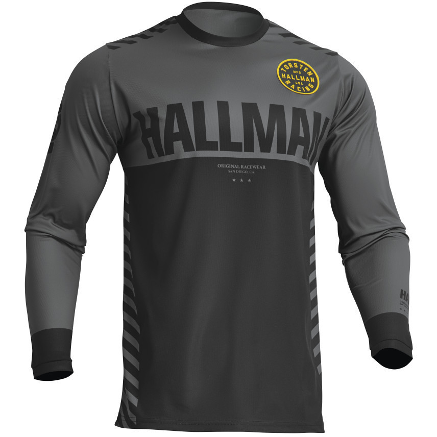 Thor Hallman Cross Enduro Motorcycle Jersey JERSEY Differ Slice Black ...