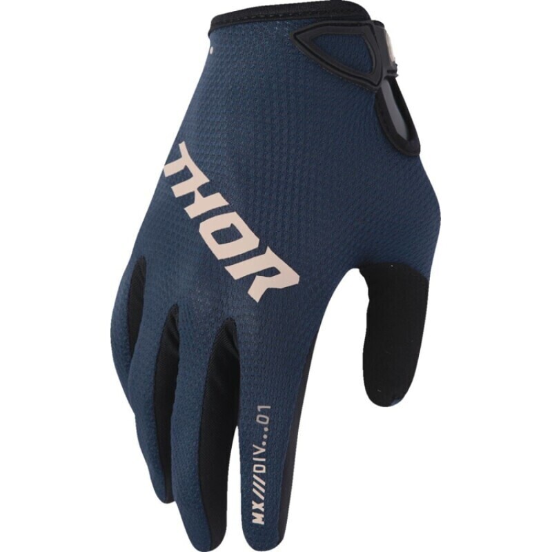 Thor Ridemode Static Women's Blue Cross Enduro Motorcycle Gloves For Sale Online - Outletmoto.eu