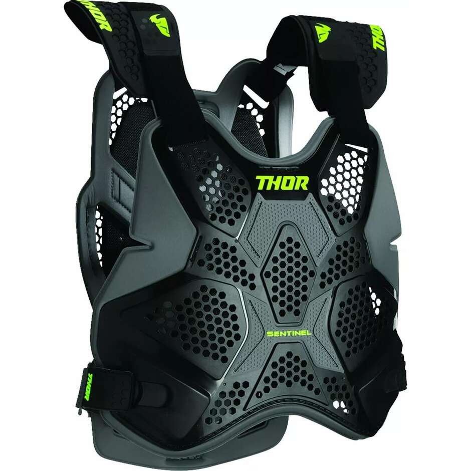 Thor SENTINEL PRO Black Cross Enduro Motorcycle Chest Protector For ...