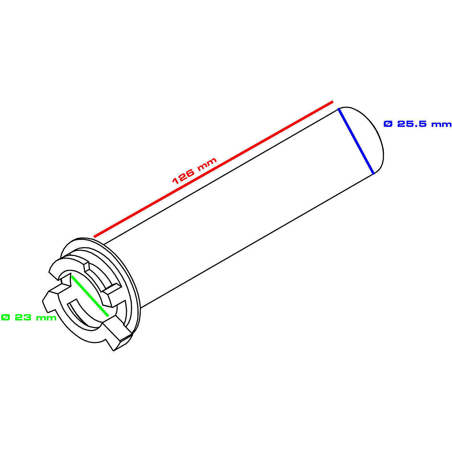 Throttle Control Tube RBW MPA10 DUCATI - SPORT CNC Racing Black For ...