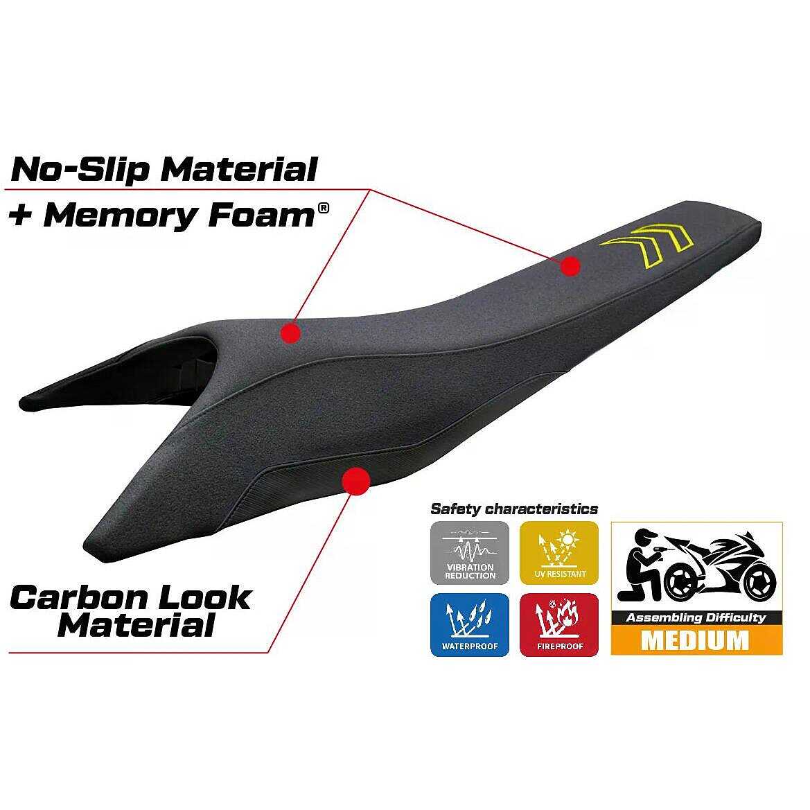 TPZ Italia Seat Cover Specific for Husqvarna 701 Enduro 2017-2025 ...
