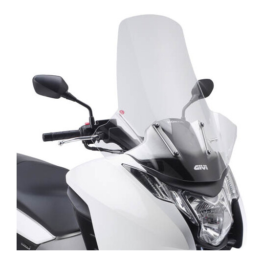 Transparent windshield with hand guards Givi D1109ST For HONDA Integra ...