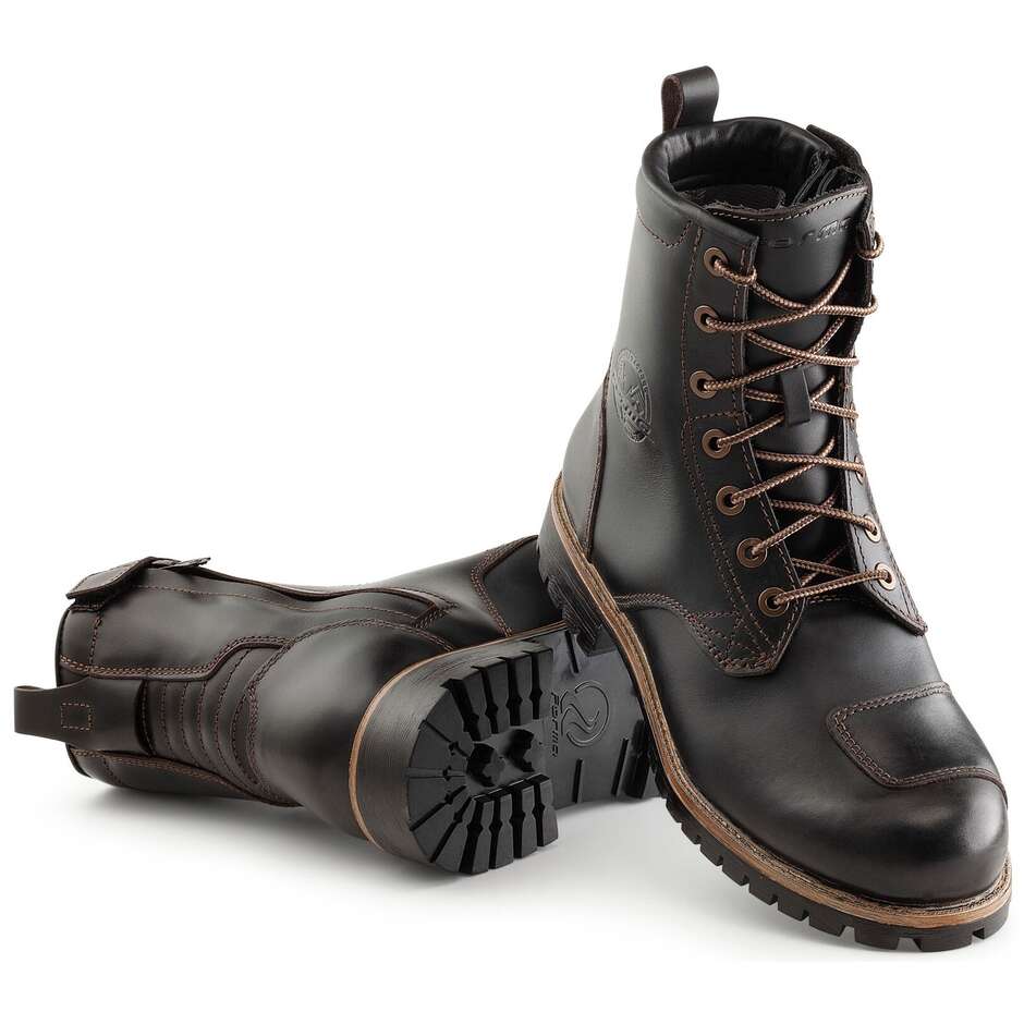 Urbane Custom Motorcycle Boots LEGACY Brown For Sale Online - Outletmoto.eu