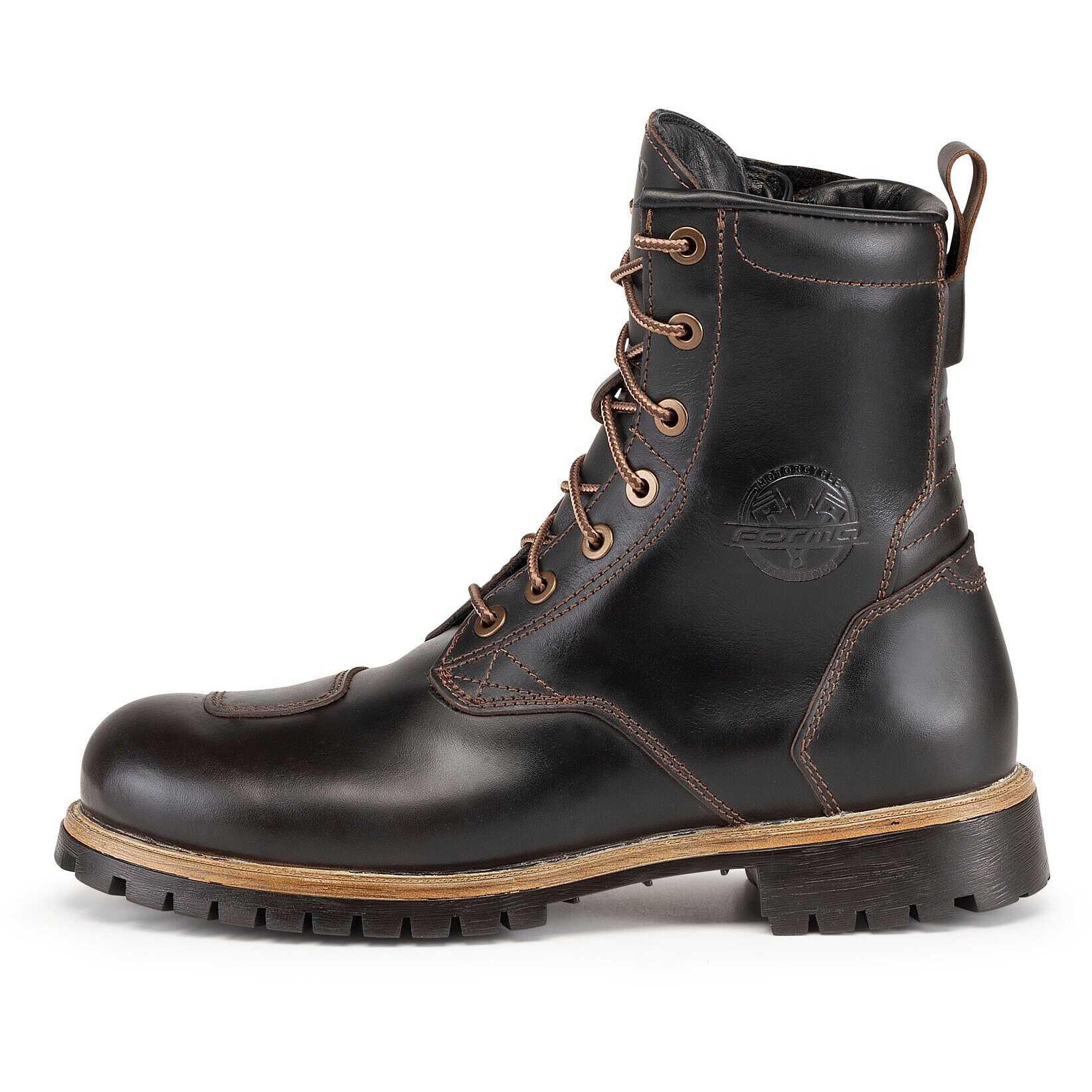 Urbane Custom Motorcycle Boots LEGACY Brown For Sale Online - Outletmoto.eu