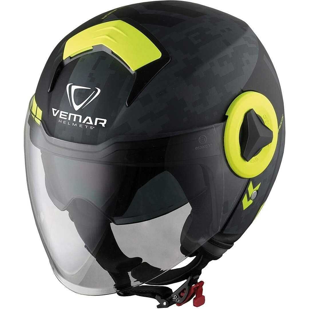 Vemar BREEZE JY19 CAMO DEEP Double Visor Jet Motorcycle Helmet Gray ...