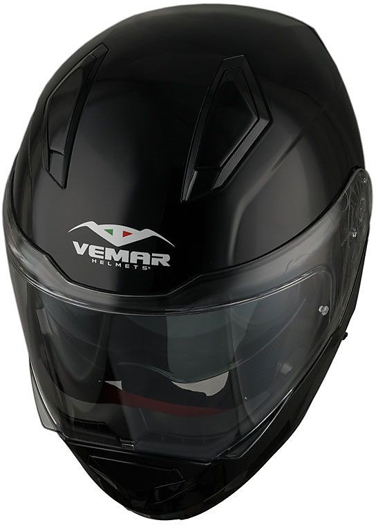 Vemar SHARKI Modular Motorcycle Helmet Solid Black For Sale Online ...