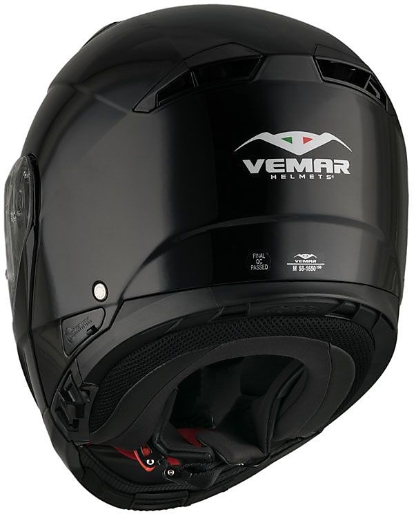 Vemar SHARKI Modular Motorcycle Helmet Solid Black For Sale Online ...