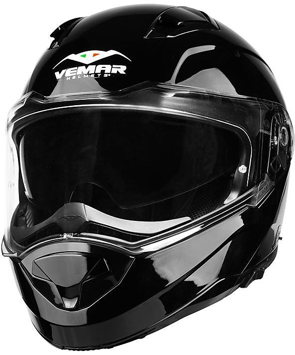 Vemar SHARKI Modular Motorcycle Helmet Solid Black For Sale Online ...