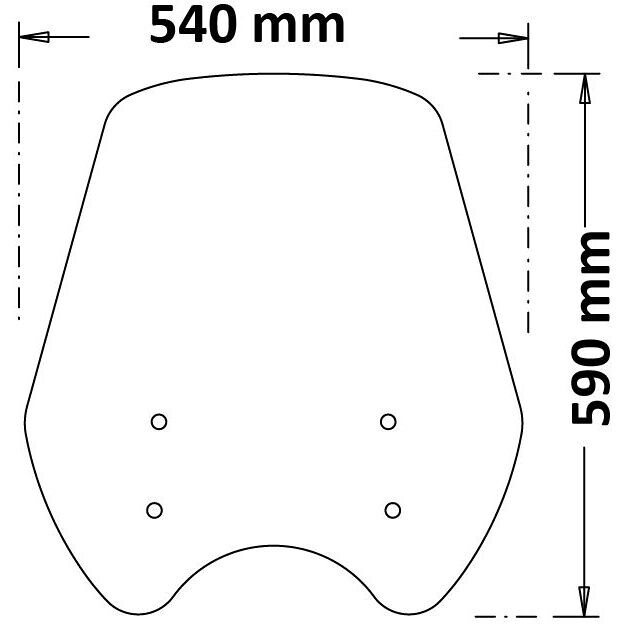 Windshield Isotta Alto ROYAL ENFIELD SUPER METEOR 650 From 2023 For ...