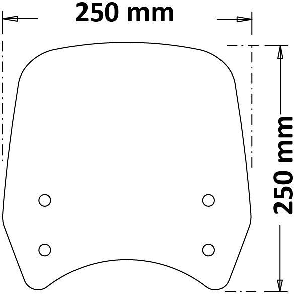Windshield Isotta ROYAL ENFIELD METEOR 350 FIREBALL From 2021 Matt ...