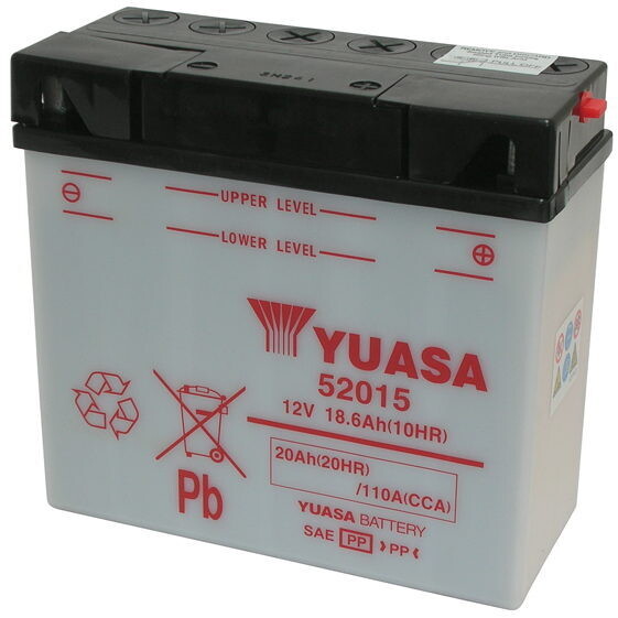 Yuasa 52015 12v/20ah Motorcycle Battery For Sale Online - Outletmoto.eu