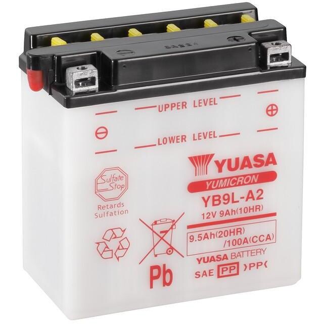 Yuasa yb9l-a2 12v/9ah Motorcycle Battery For Sale Online - Outletmoto.eu