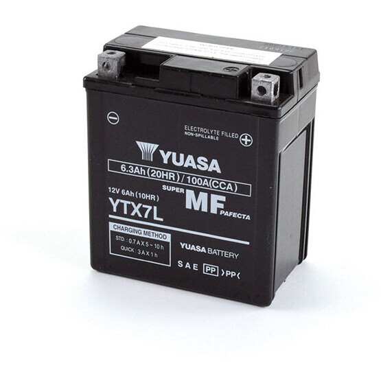 Yuasa YTX7L Motorcycle Battery (Sealed Activated - Factory Sealed) 12V/6Ah For Sale Online ...