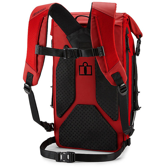 Zaino Moto Tecnico Icon DREADNAUGHT Rosso Vendita Online - Outletmoto.eu