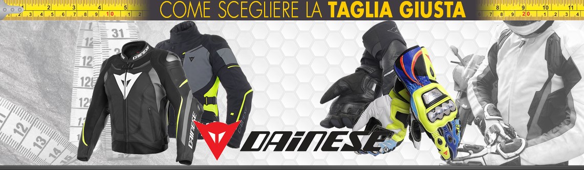 Guida Taglie Dainese - Outletmoto.eu